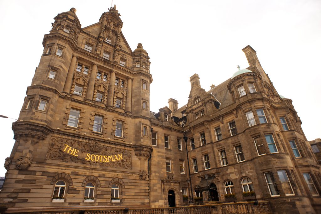 The Scotsman Hotel is a jewel just off the Royal Mile in Edinburgh ...